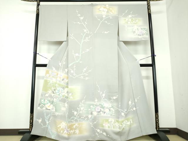 平和屋着物○訪問着 友禅 吉祥花文 暈し染め 正絹 逸品 DAAX4720ps