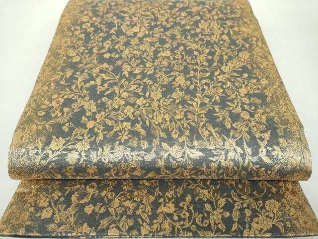 平和屋着物●西陣の名門　加納幸謹製　六通柄袋帯　箔霜華　金糸　正絹　逸品　DAAX4742ps