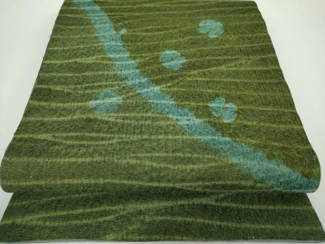 平和屋着物●両面　六通柄袋帯　舞花文　正絹　逸品　DAAX4844ps