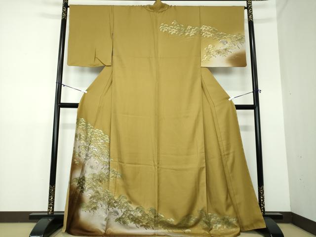 平和屋着物●訪問着　浜松風景　暈し染め　金彩　正絹　逸品　未使用　DAAX4954ps