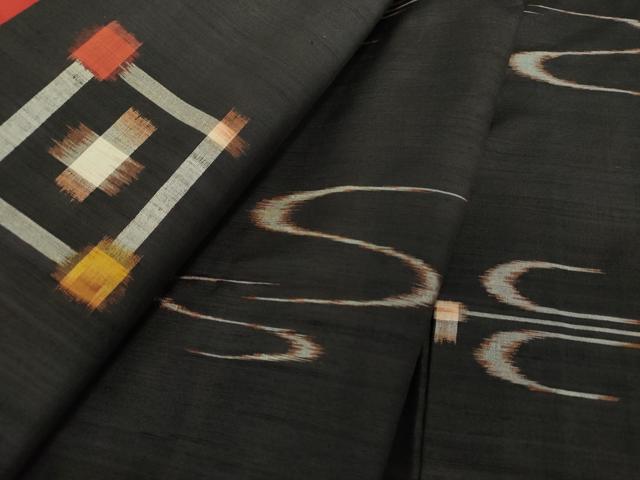 平和屋着物●国指定重要無形文化財　本場久米島紬　手織　トゥイグヮー　正絹　逸品　DAAX4966ps