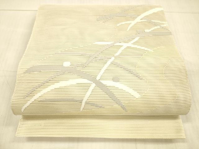 平和屋着物＊夏物　絽綴れ　太鼓柄袋帯　流水露芝文　正絹　逸品　DAAX5678cm