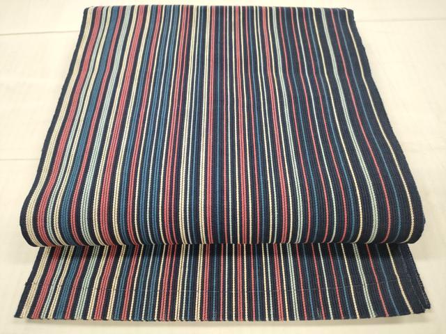 平和屋着物＊夏物　八寸名古屋帯　間道　正絹　逸品　DAAX5748cm 平和屋着物＊夏物 八寸名古屋帯 間道 正絹 逸品 DAAX5748cm