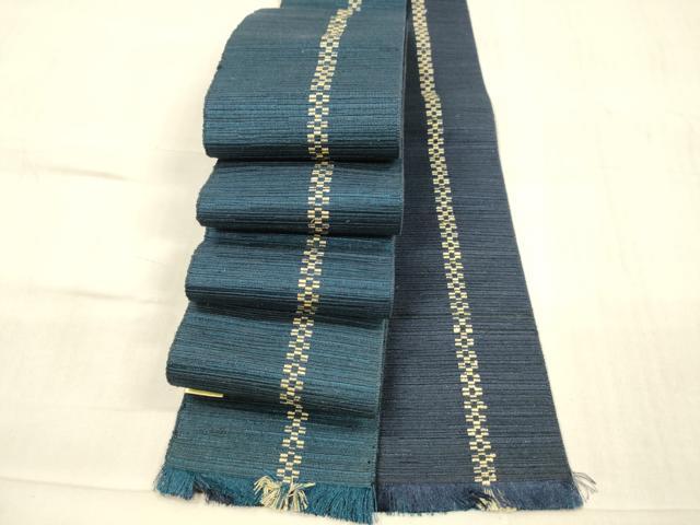 平和屋着物●男性　角帯　抽象間道　正絹　逸品　DAAX5800cm