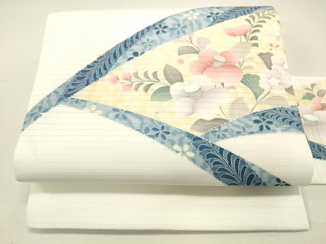 平和屋着物＊夏物　九寸名古屋帯　草花文　DAAX5885cm