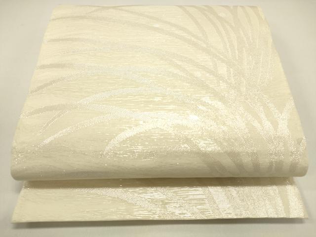 平和屋着物＊夏物　六通柄　本袋帯　露草文　銀糸　正絹　逸品　DAAX5904cm