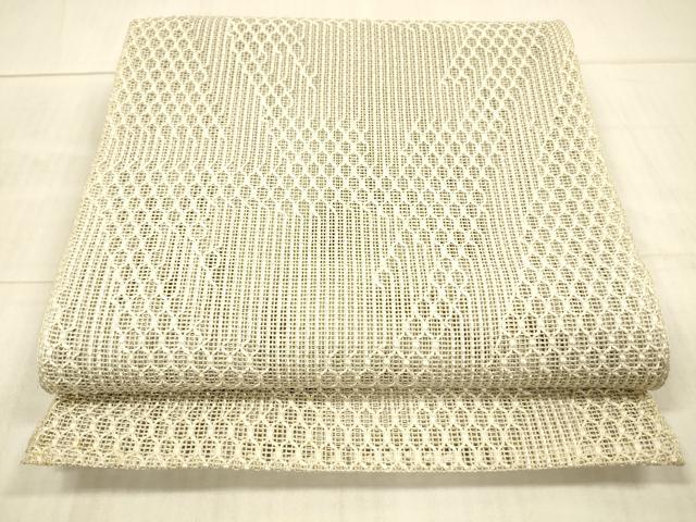 平和屋着物＊夏物　八寸名古屋帯　抽象文様　正絹　逸品　DAAX5916cm