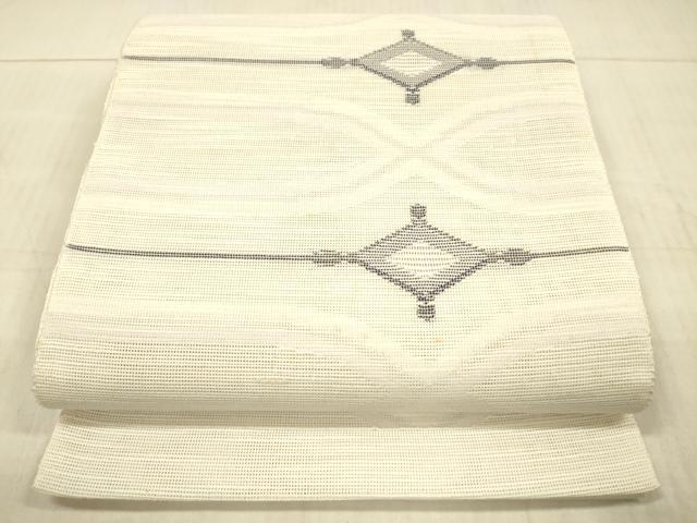 平和屋着物＊夏物　八寸名古屋帯　抽象文様　DAAX5939cm