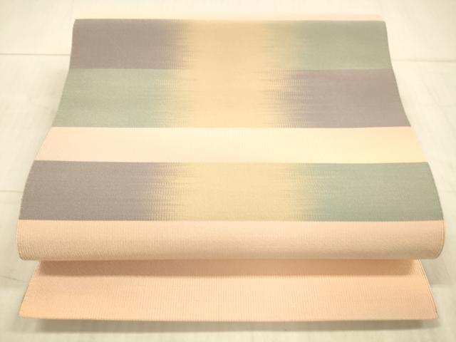 平和屋着物●爪掻き本綴れ　八寸名古屋帯　霞文　正絹　逸品　DAAX5984cm