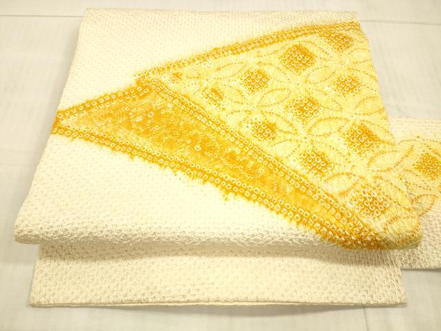 平和屋着物●名門　藤娘きぬたや・総絞り　九寸名古屋帯　吉祥文　正絹　逸品　DAAX5985cm