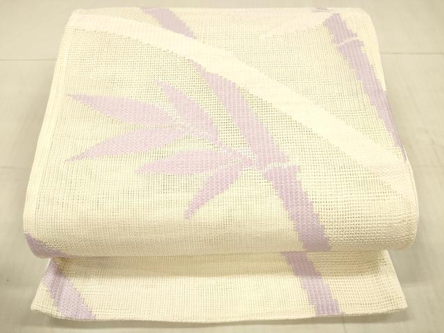 平和屋着物＊夏物　六通柄袋帯　笹竹文　DAAX8615cm