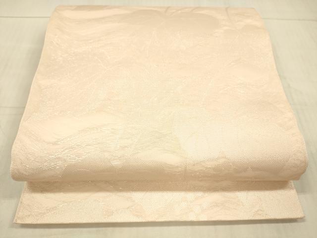 平和屋着物＊夏物　六通柄　本袋帯　葡萄蔦の葉文　銀糸　正絹　逸品　DAAX8646cm