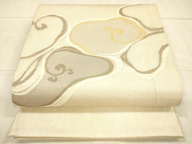 平和屋着物＊夏物　太鼓柄　本袋帯　流水文　金銀糸　正絹　逸品　DAAX8674cm