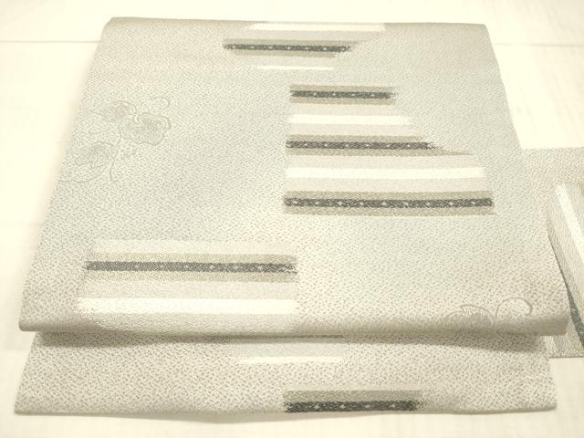 平和屋着物●九寸名古屋帯　蔦の葉文　正絹　逸品　DAAX8698cm