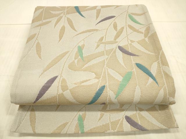 平和屋着物＊夏物　六通柄　京袋帯　流水草葉文　DAAX8889cm