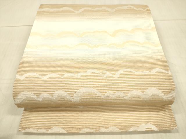 平和屋着物＊夏物　六通柄　京袋帯　横段文　DAAX8898cm