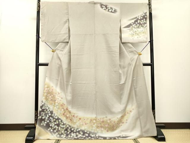 平和屋着物●訪問着　舞花　暈し染　金彩　ロング丈　正絹　逸品　DAAX9934fe