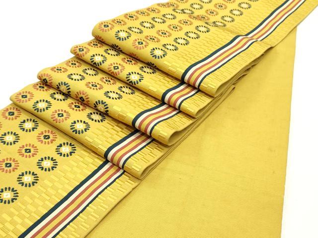 平和屋着物●本場筑前博多織　半幅帯　花間道　正絹　逸品　DAAY0197ob