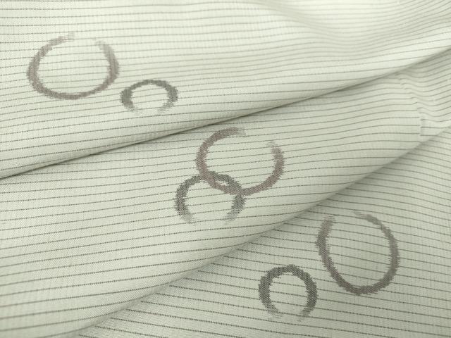 平和屋着物●上質な紬　輪繋ぎ　さが美扱い　正絹　逸品　未使用　DAAY1099ps