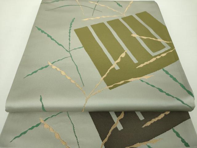 平和屋着物●京都の老舗呉服メーカー　ODASHO　小田章　六通柄袋帯　源氏香　金糸　正絹　逸品　未使用　DAAY1352ps