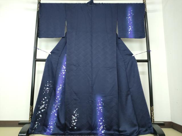 平和屋着物●訪問着　総刺繍　舞桜　暈し染め　金糸　ロング丈　正絹　逸品　未使用　DAAY1396ps