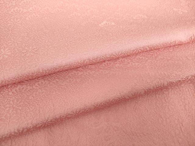 平和屋着物●上質な色無地　吉祥花地紋　虹色　正絹　逸品　DAAY1405ps