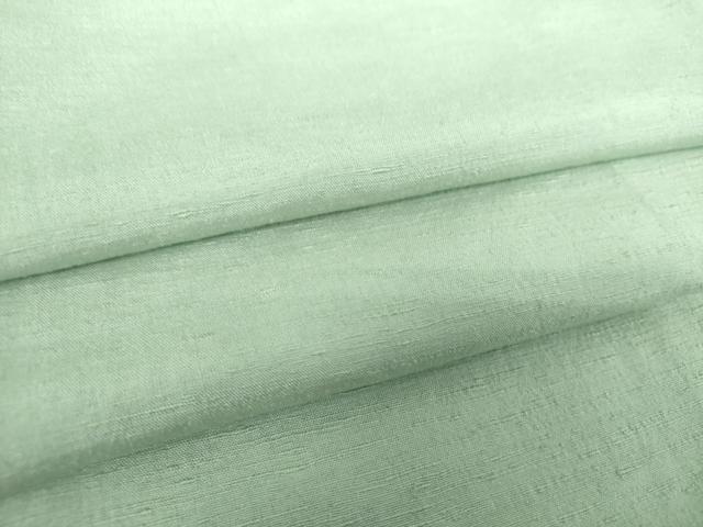 平和屋着物●上質な紬　色無地　薄青色　正絹　逸品　DAAY1455ps
