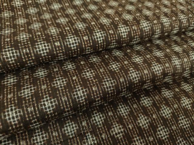 平和屋着物●本場大島紬　幾何学文様　さが美扱い　正絹　逸品　DAAY1485ps