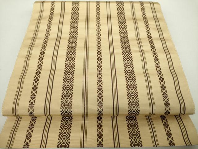 平和屋着物●本場筑前博多織　八寸名古屋帯　献上　正絹　逸品　DAAY1633ps