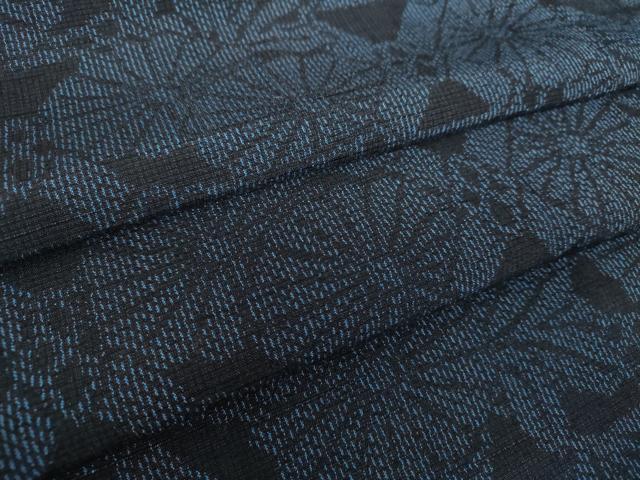 平和屋着物●結城紬　籠目花文　正絹　逸品　DAAY1683ps