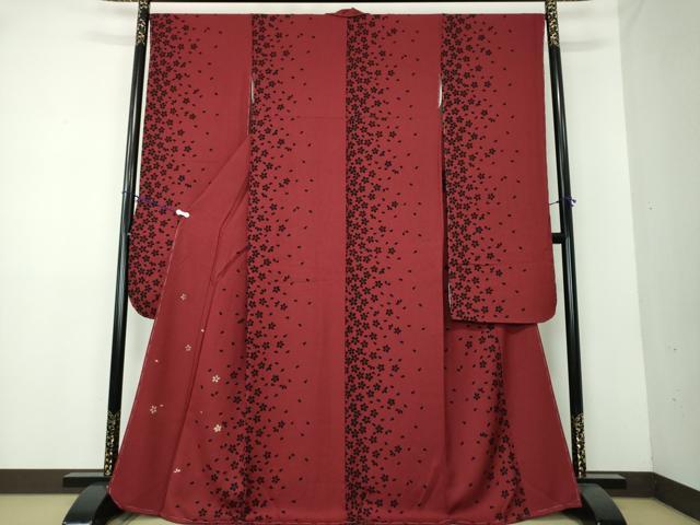 平和屋着物●豪華振袖　舞桜　金彩　正絹　逸品　未使用　DAAY1694ps