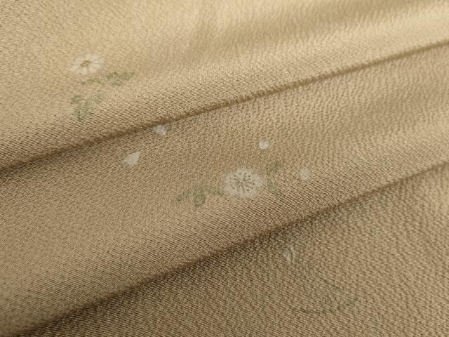 平和屋着物●上質な小紋　手描き　舞花文　正絹　逸品　DAAY1697ps