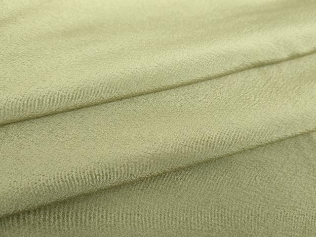 平和屋着物●上質な色無地　柳茶色　正絹　逸品　DAAY1726ps