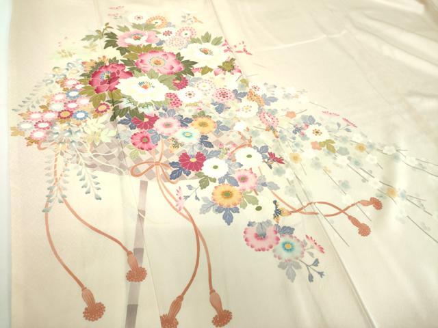 平和屋着物○本加賀友禅作家 金丸充夫 訪問着 友禅 作家物 花笠