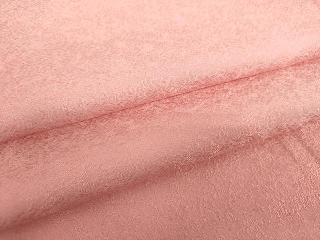 平和屋着物●上質な色無地　霞地紋　紅梅色　正絹　逸品　DAAY1778ps