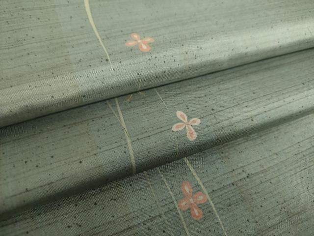 平和屋着物●本場染大島紬　花間道　正絹　逸品　DAAY1784ps