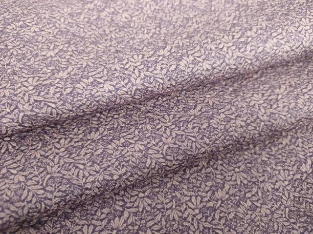 平和屋着物●江戸小紋　草花文　正絹　逸品　DAAY1817ps