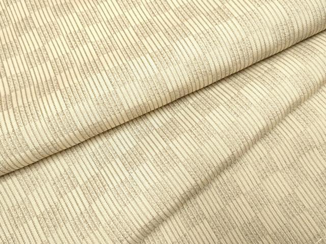 平和屋着物●上質なお召　市松　正絹　逸品　未使用　DAAY2461op