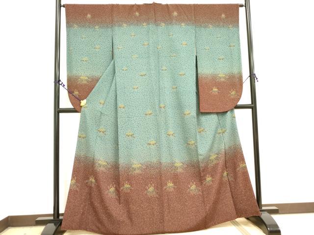 平和屋着物●撫松庵　小振袖　二尺袖　草花　暈し染め　洗える着物　DAAY2474op