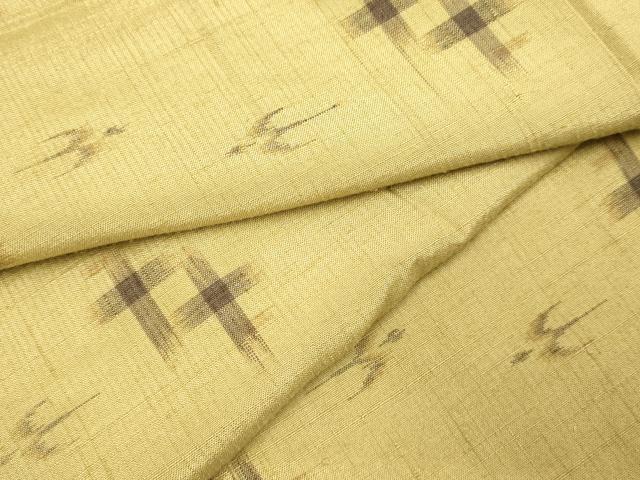 平和屋着物●上質な紬　十字絣　正絹　逸品　DAAY2480op