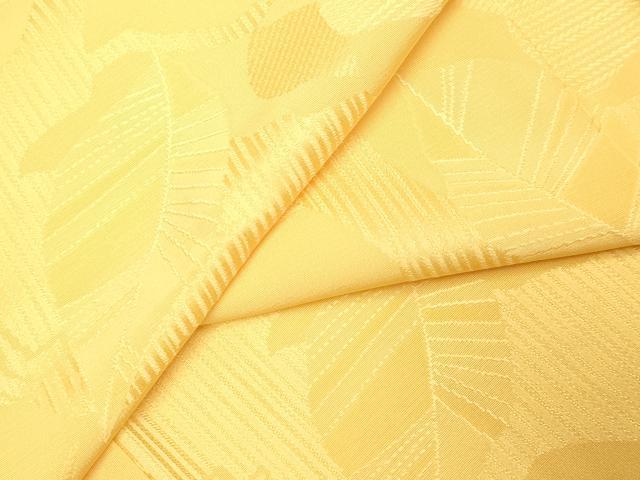 平和屋着物●上質な色無地　舞葉地紋　支子色　ロング丈　正絹　逸品　未使用　DAAY2493op