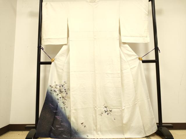 平和屋着物●訪問着　草花　暈し染め　金銀彩　やまと誂製　正絹　逸品　DAAY2495op