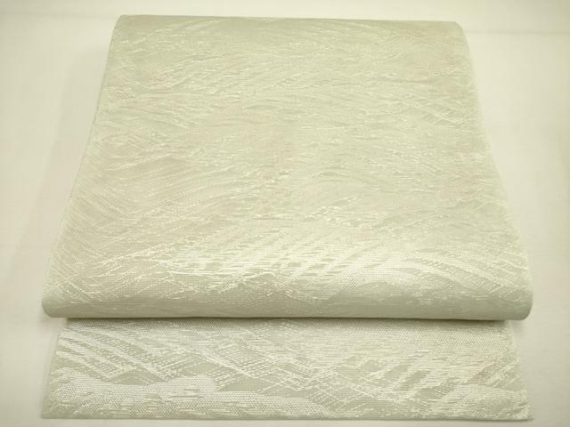 平和屋着物＊夏物　六通柄袋帯　流水文　銀糸　正絹　逸品　DAAY2982op