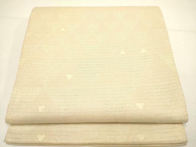 平和屋着物＊夏物　六通柄袋帯　鱗文　金糸　正絹　逸品　DAAY2999op