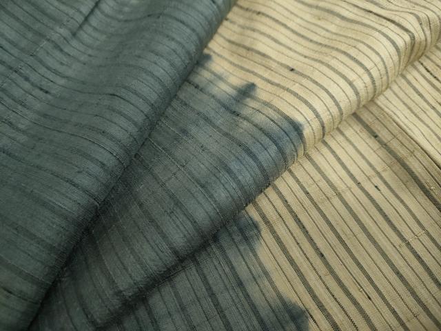 平和屋着物●上質な紬　変わり間道　正絹　逸品　DAAY5106ud