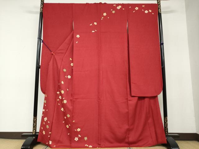 平和屋着物●豪華振袖　舞花文　正絹　逸品　DAAY5127ud