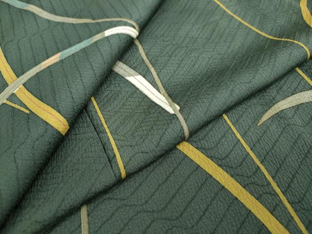 平和屋着物●訪問着　秋草文　三越扱い　正絹　逸品　DAAY5190ud