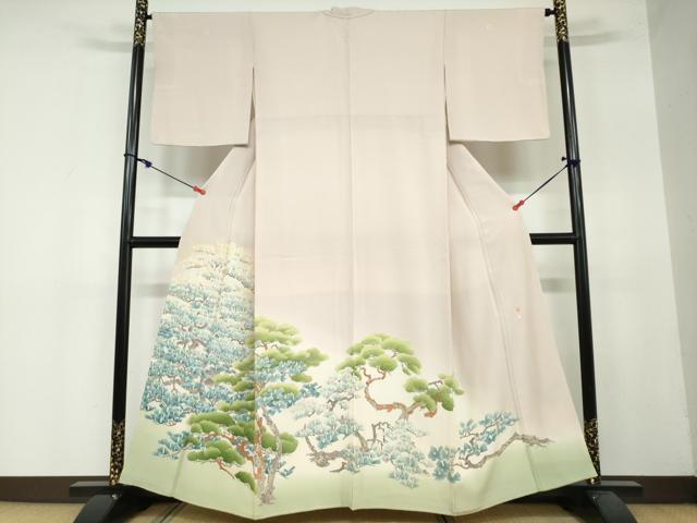 平和屋着物●本加賀友禅作家　矢田博　色留袖　松文　暈し染め　正絹　逸品　DAAY5203ud