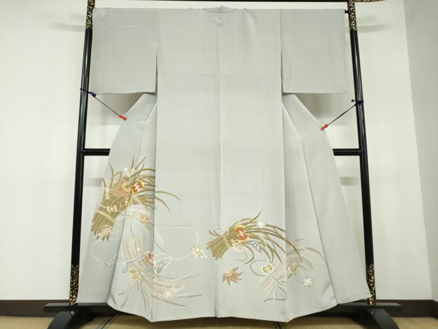 平和屋着物●創業460年・千總　色留袖　駒刺繍　宝尽くし文　金彩　鈴乃屋扱い　正絹　逸品　DAAY5212ud