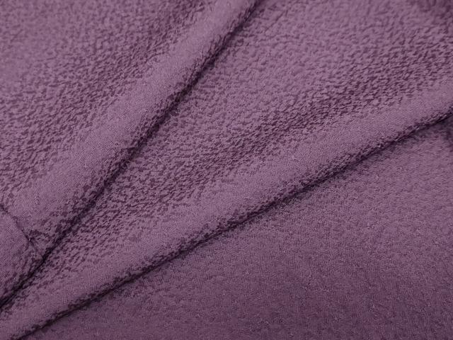 平和屋着物●上質な色無地　紋意匠　滅紫色　正絹　逸品　DAAY5226ud